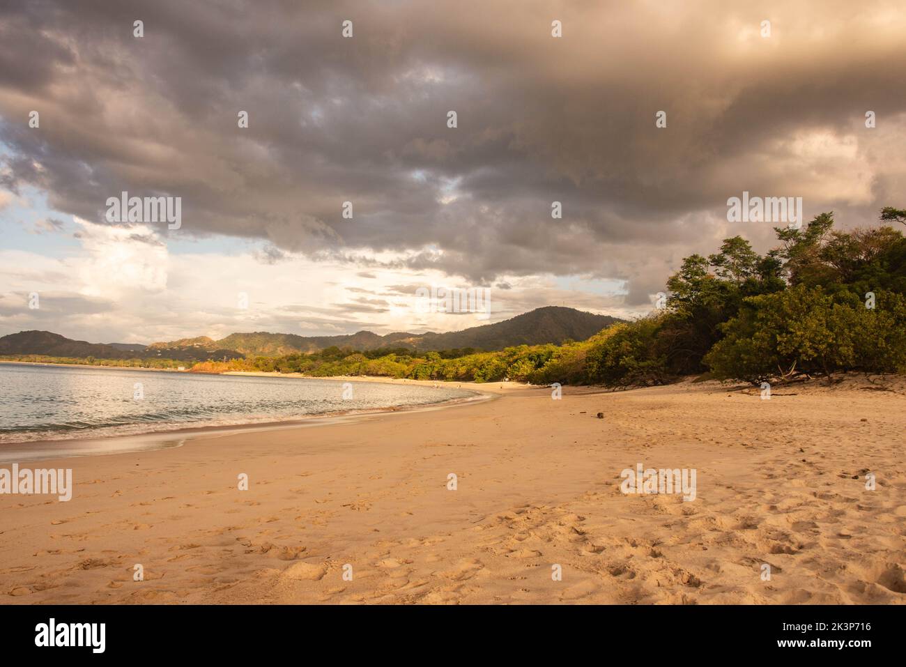 Sunset at Playa Conchal and Brasilito, Guanacaste, Costa Rica Stock ...