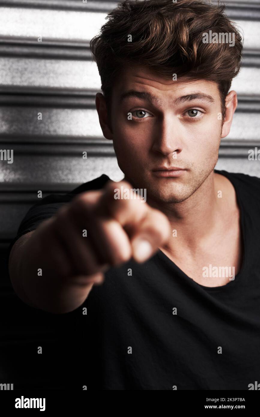 Male staring to camera alone hi-res stock photography and images - Alamy