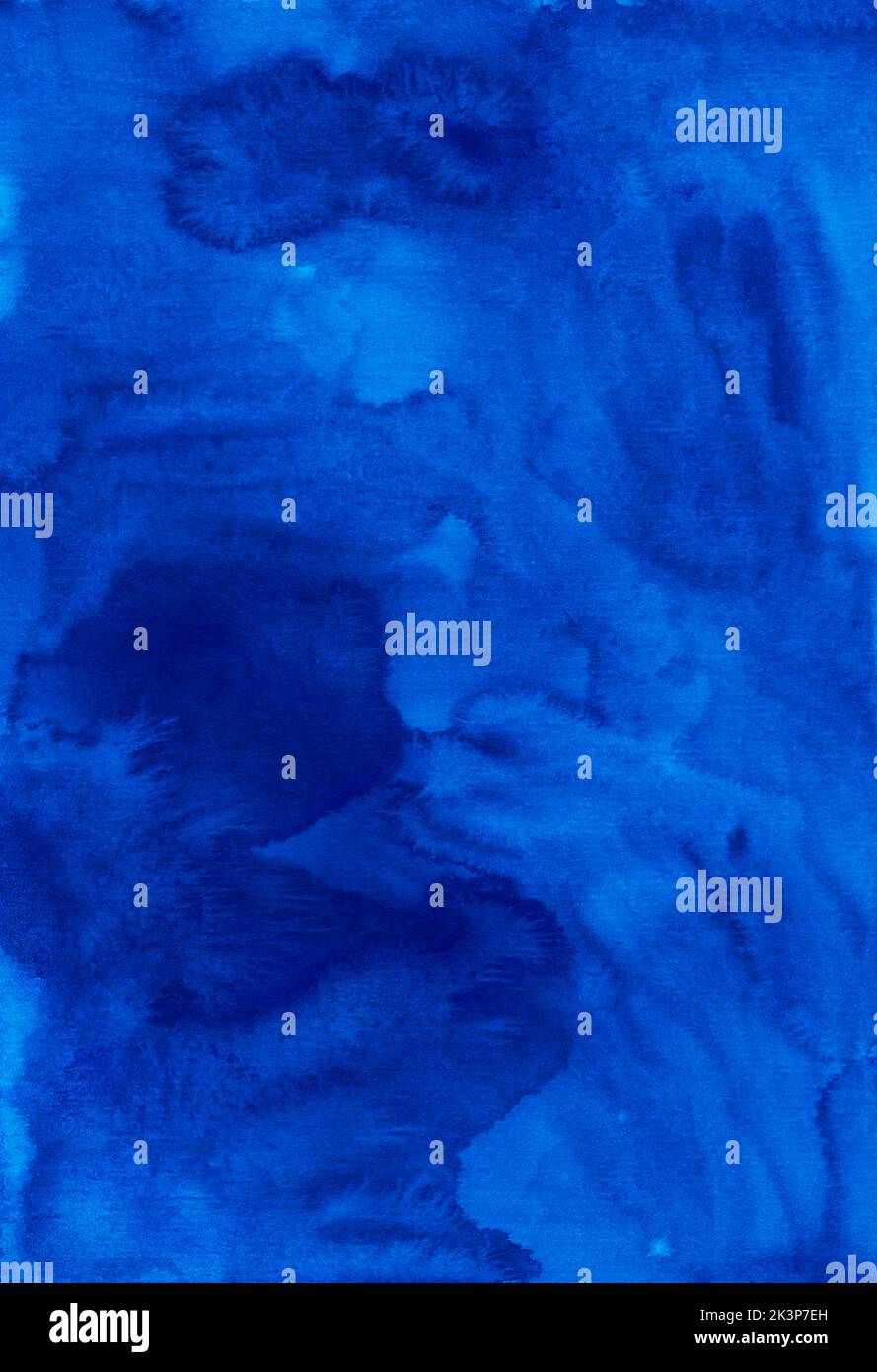 Watercolor dark blue background painting texture. Vintage hand painted ...