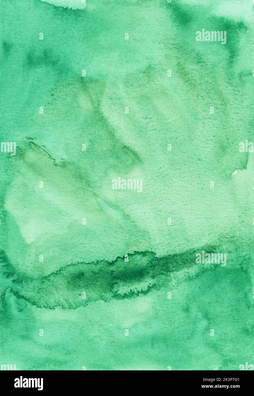 Watercolor light sea green background texture. Aquarelle turquoise ...