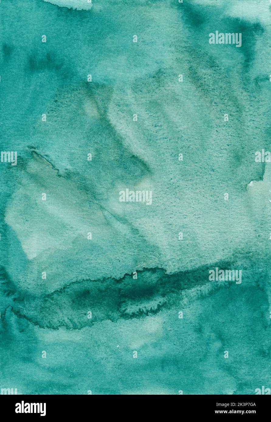 Watercolor marine green background texture. Aquarelle abstract green ...