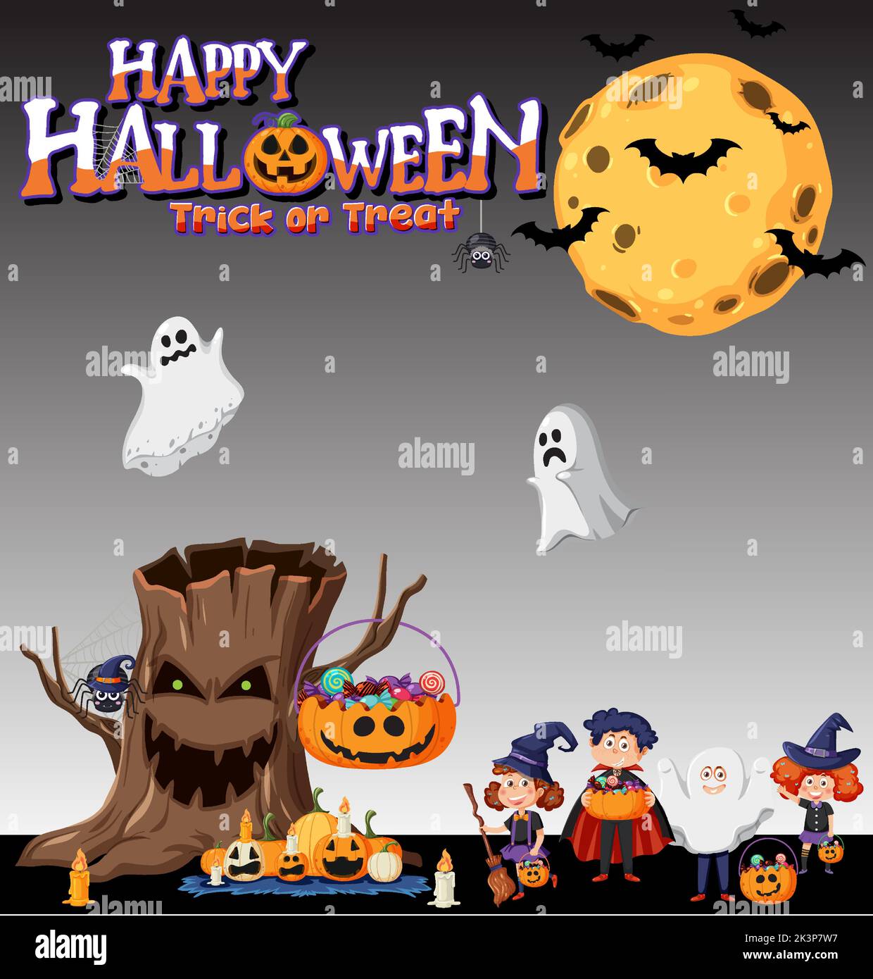 Halloween word clipart hi-res stock photography and images - Alamy
