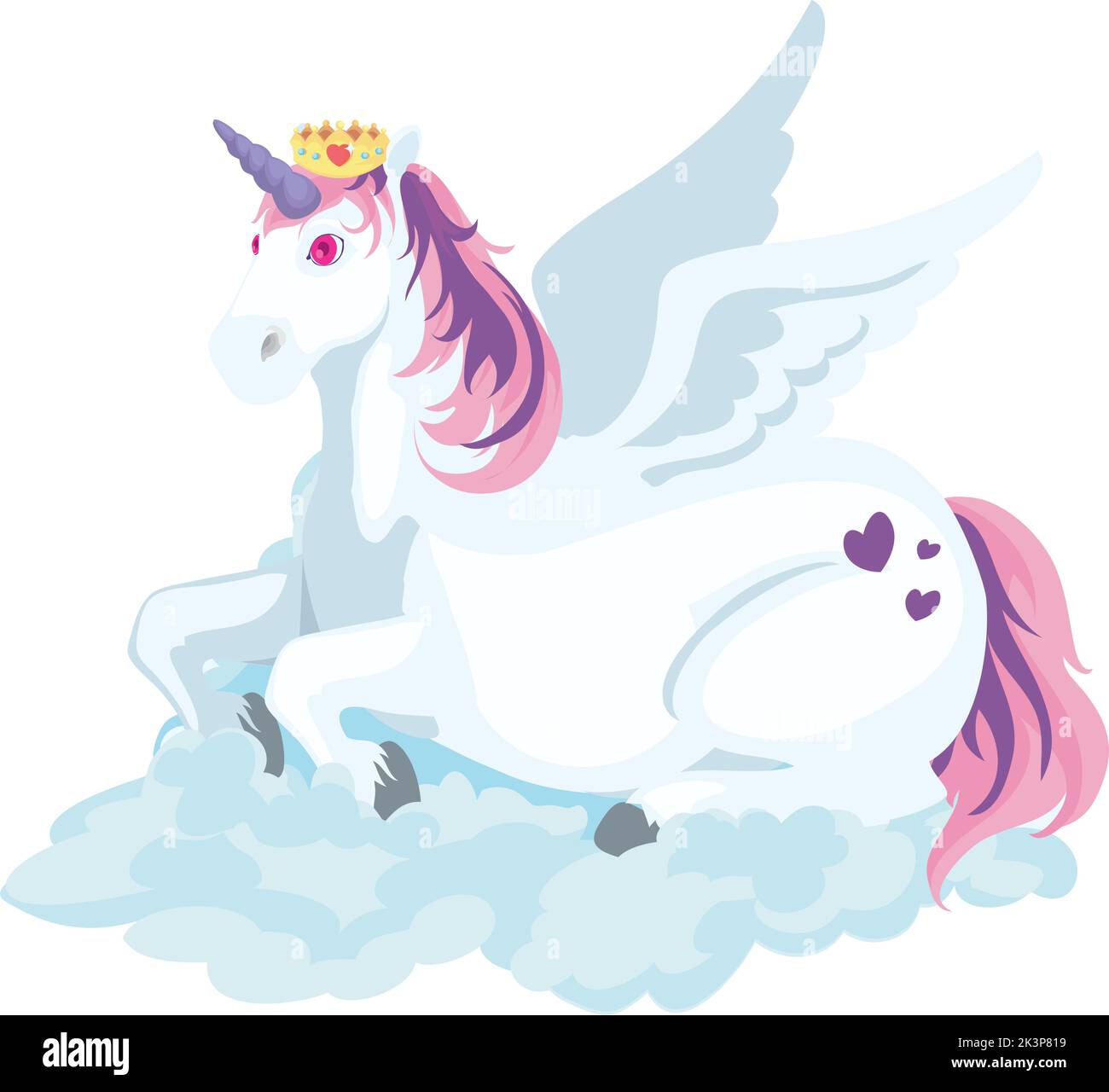 unicorn on a cloud Stock Vector Image & Art - Alamy