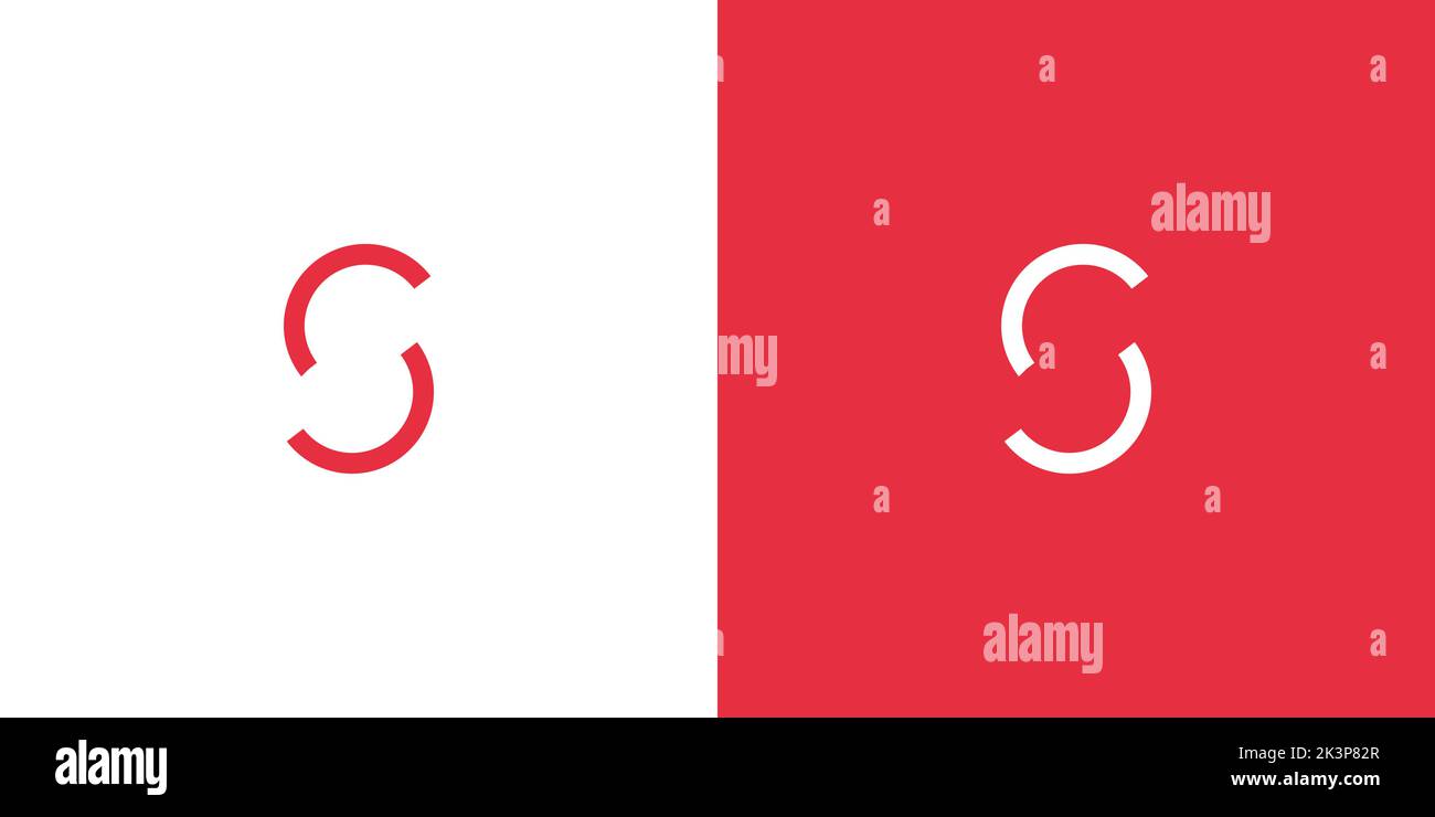 A unique business logo design with modern letter S initials Stock ...