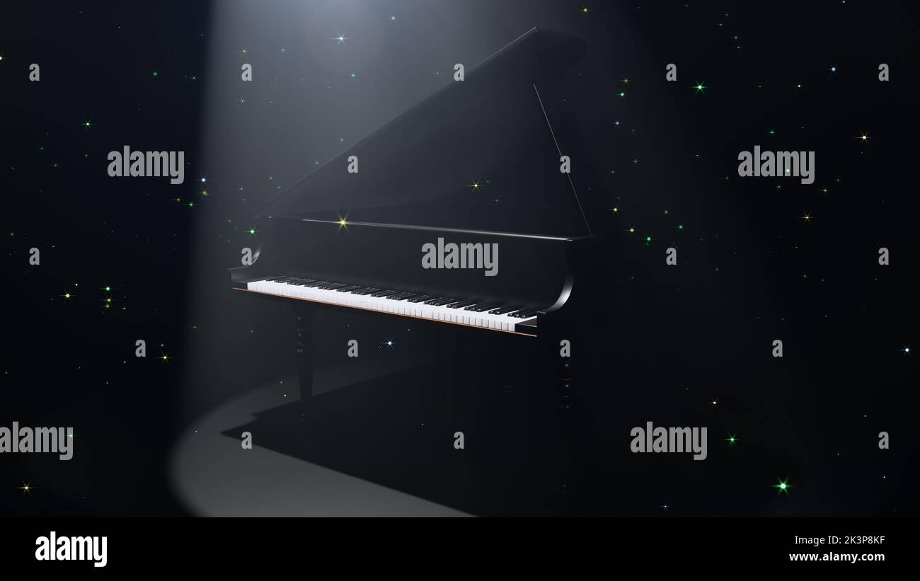 3D illustration Background for advertising and wallpaper in music and ...