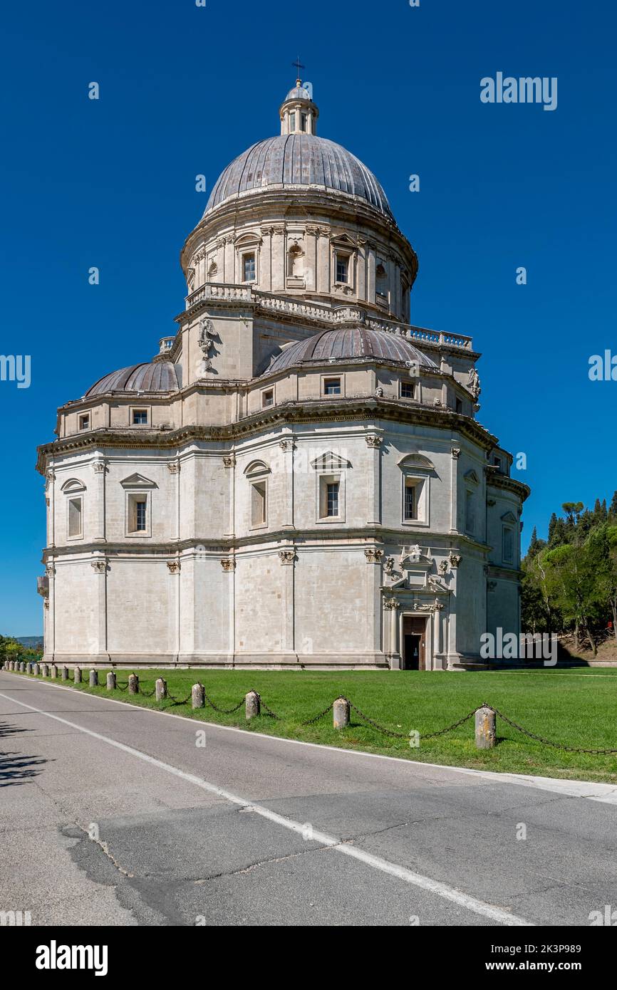 Vertical view of the ancient Temple of Santa Maria della Consolazione ...