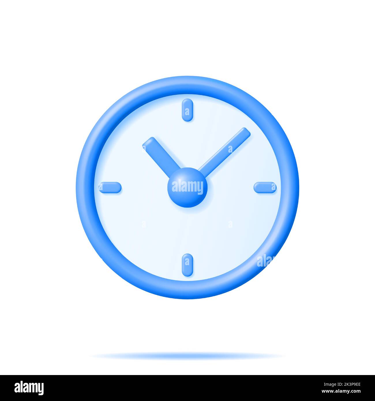 3D Simple Classic Round Wall Clock Isolated Stock Vector Image & Art ...