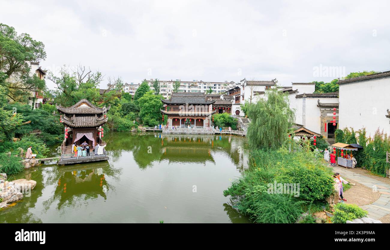 Xi Yuan, an ancient town in Wuyuan County, Shangrao Province, China ...