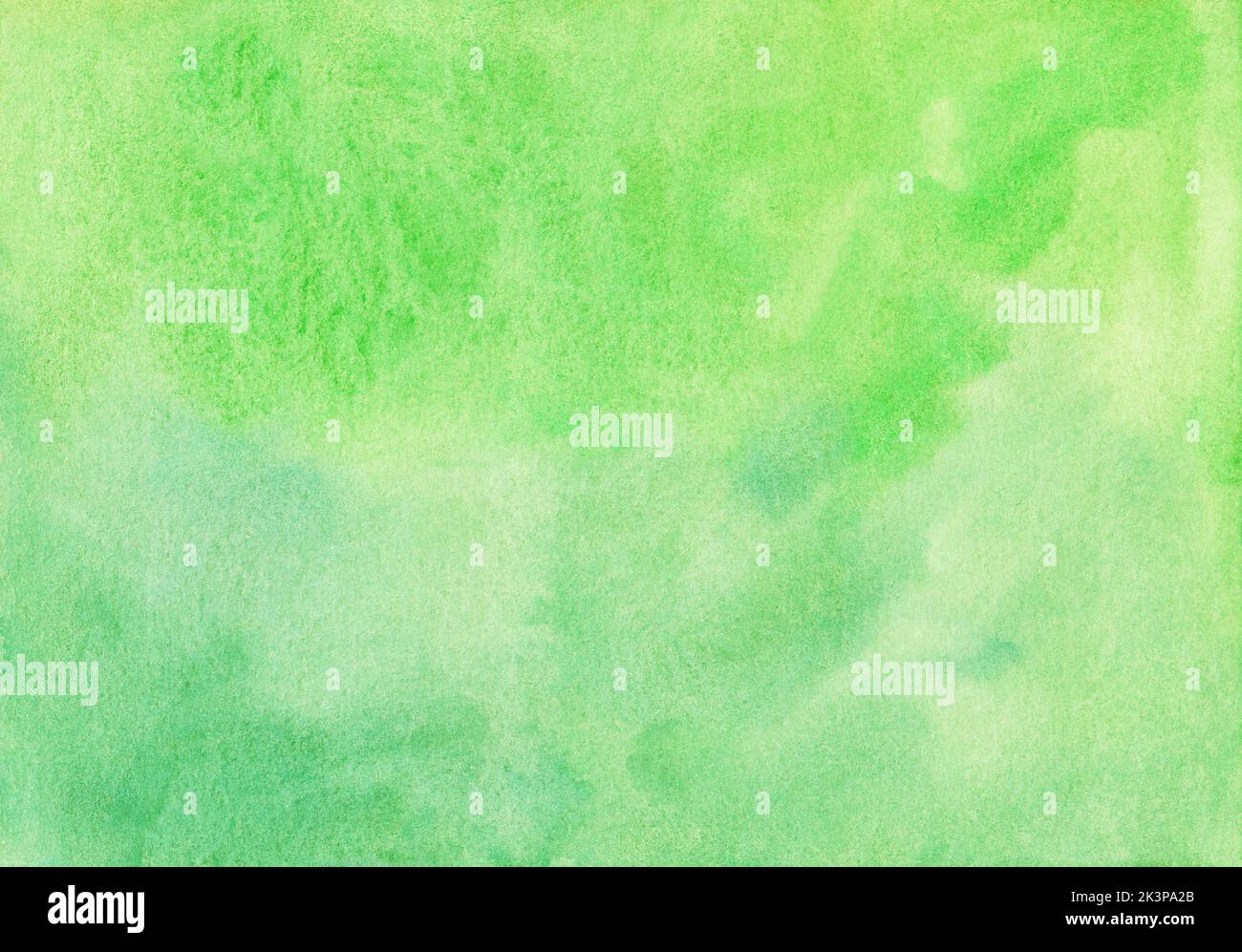 Watercolor light green background texture. Aquarelle kelly green color ...