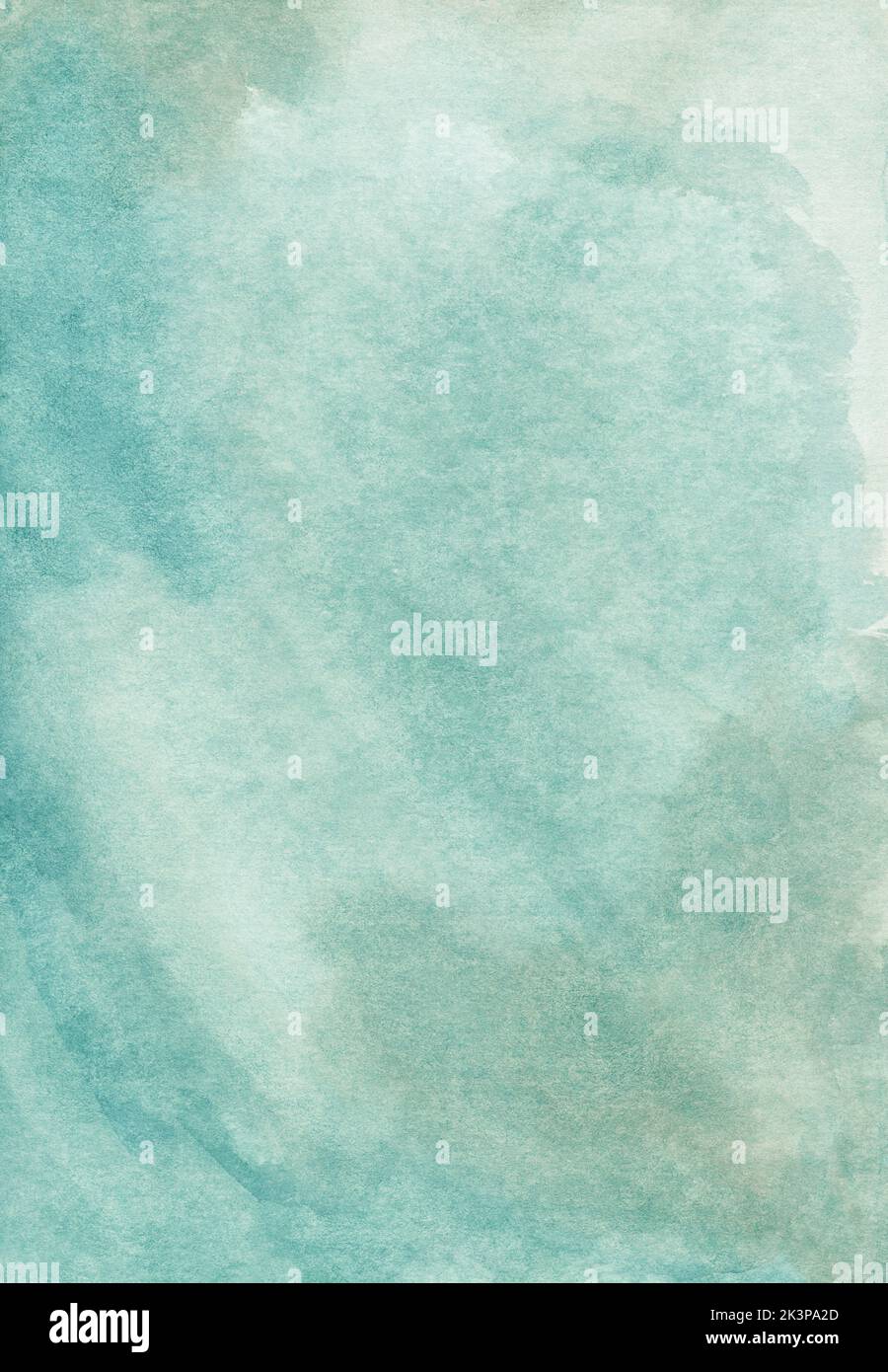 Watercolor dirty mint green color background. Light textured backdrop. Stains on paper Stock ...