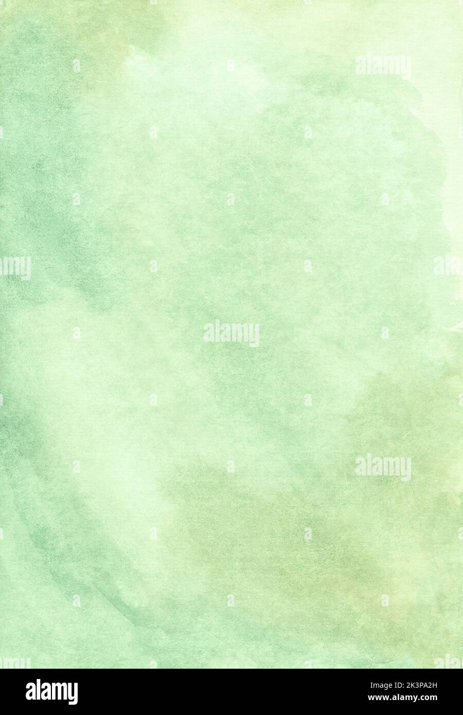 Watercolor messy green background texture. Stains on paper Stock Photo ...