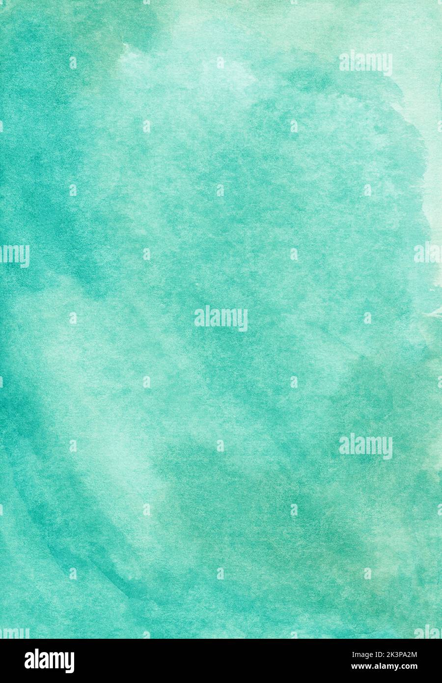 Watercolor light mint green color background texture. Aquarelle ...