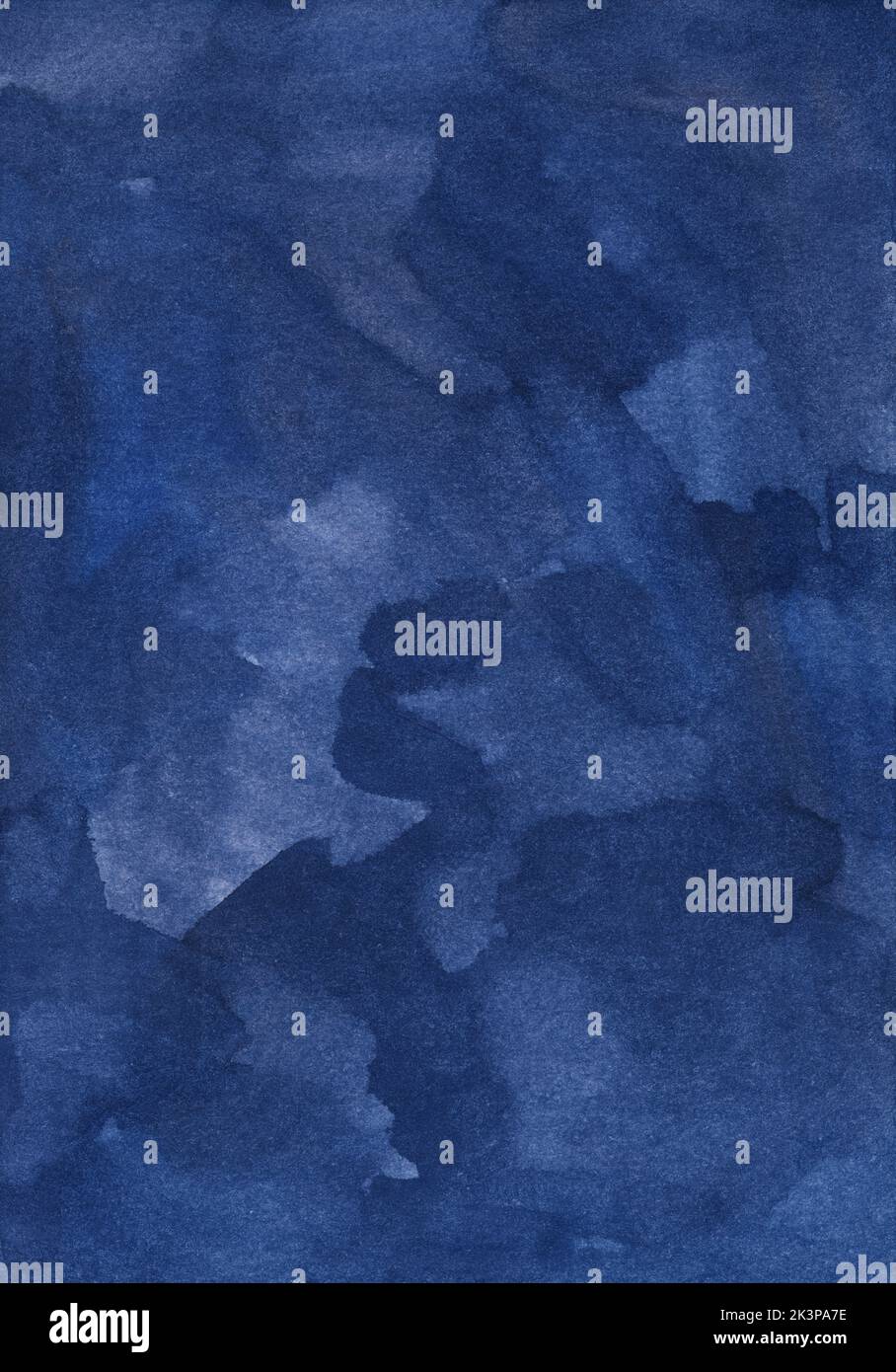 Watercolor dark blue background painting texture. Vintage indigo blue ...