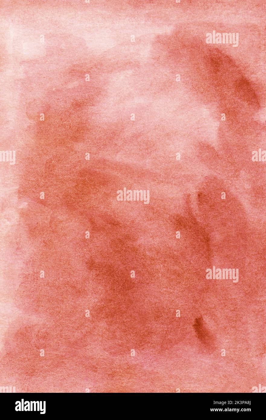 Watercolor messy red background texture hand painted Stock Photo - Alamy