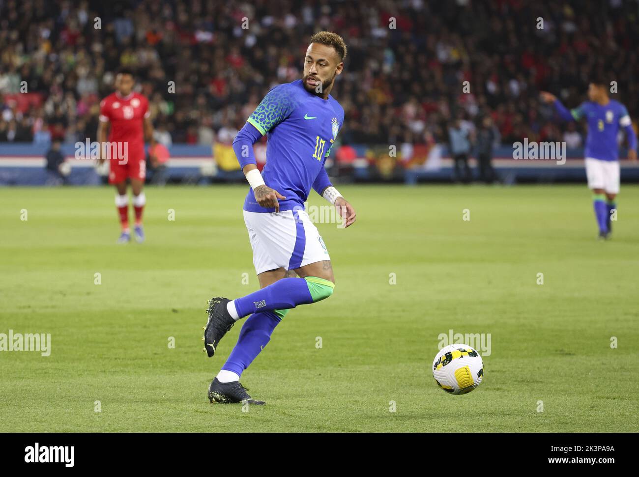 Paris, France - September 27, 2022, Neymar Jr of Brazil during the ...