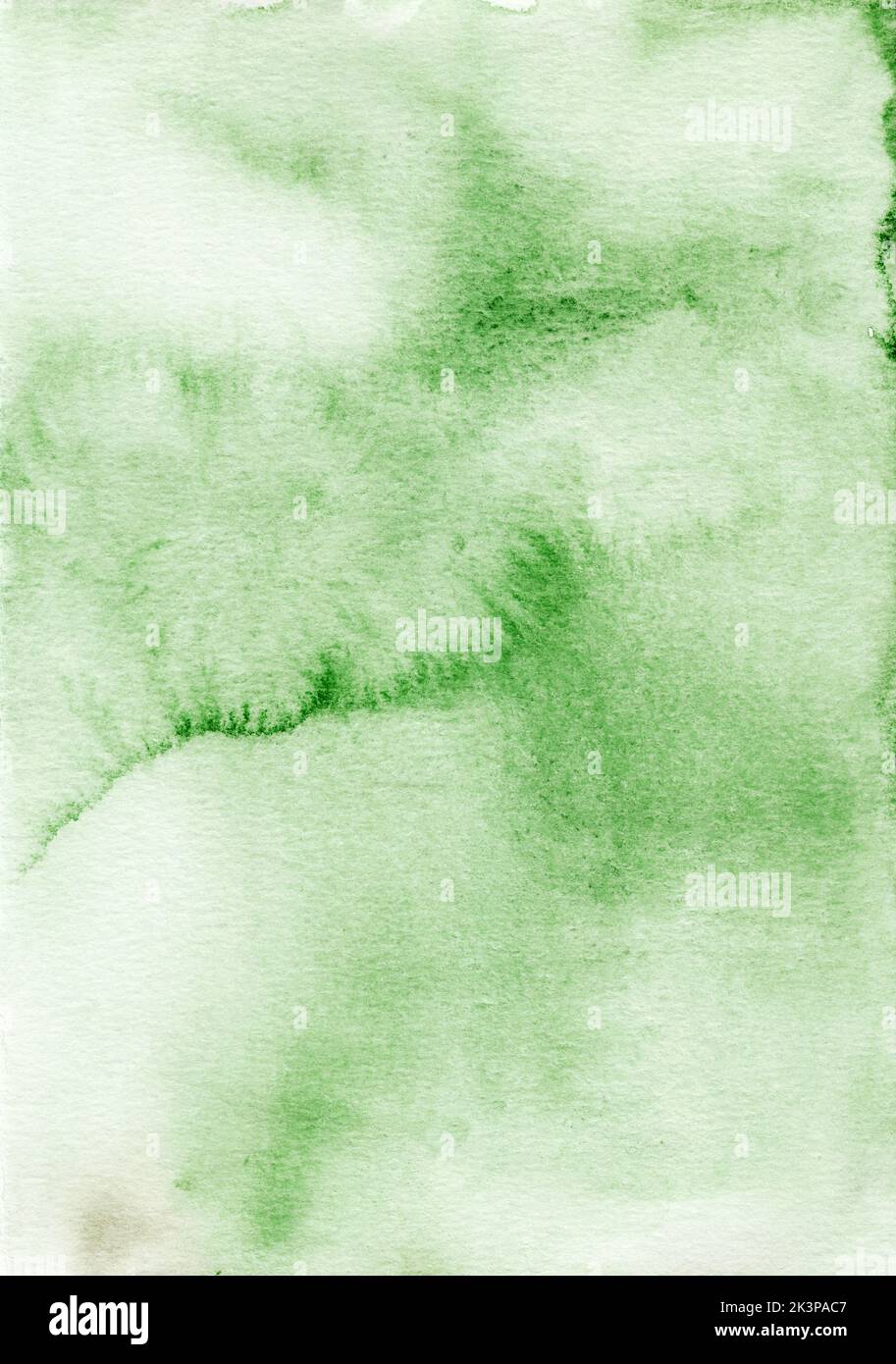 Watercolor faded green background texture. Aquarelle green and white ...
