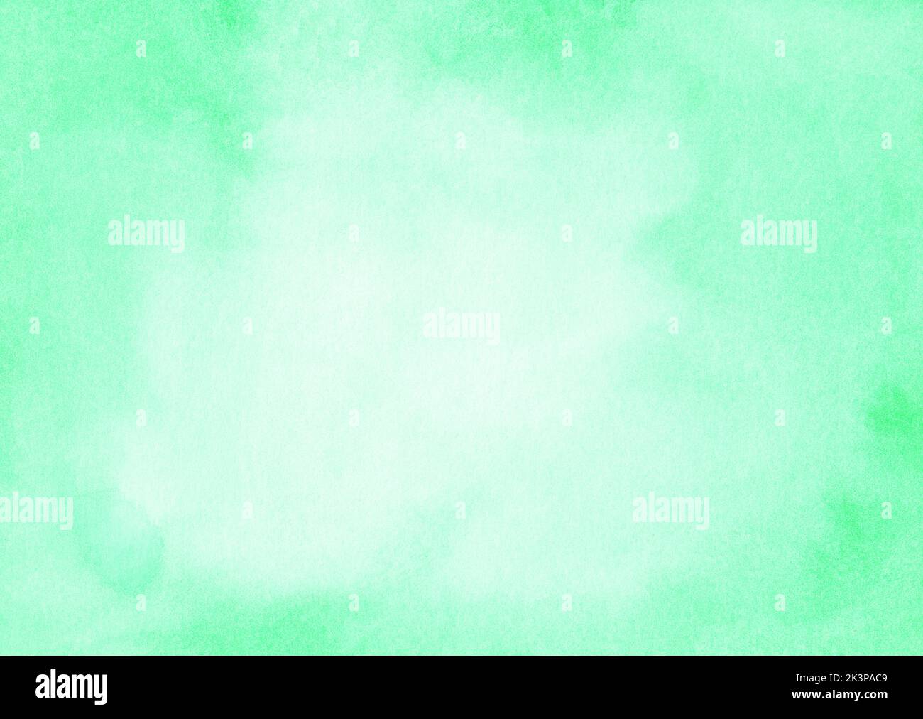 Watercolor light green background texture with space for text ...