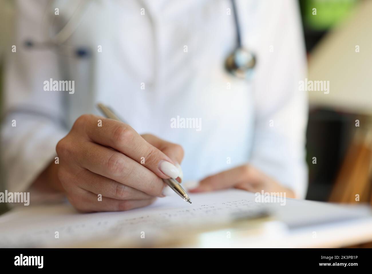 Close up desk medical documents hi-res stock photography and images - Alamy