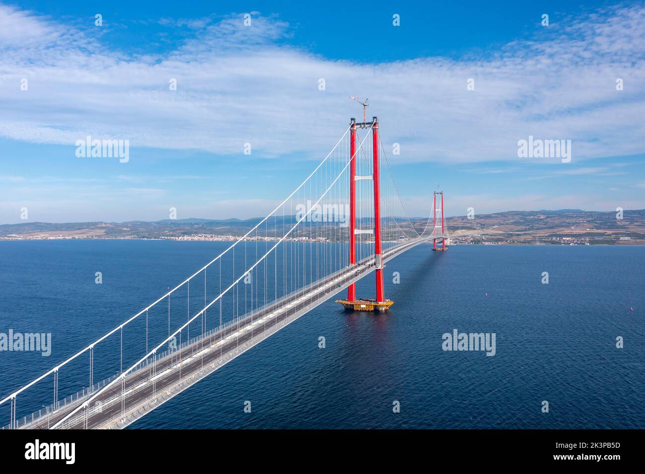 new bridge connecting two continents 1915 canakkale bridge (dardanelles ...