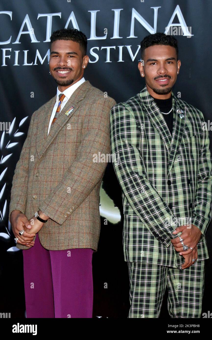 LOS ANGELES - SEP 24: Elijah Bell, Isaac Bell at the 2022 Catalina Film ...