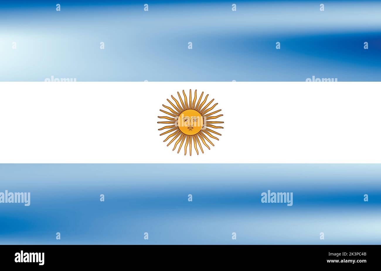 Flag of Argentina. Argentine national symbol in official colors ...