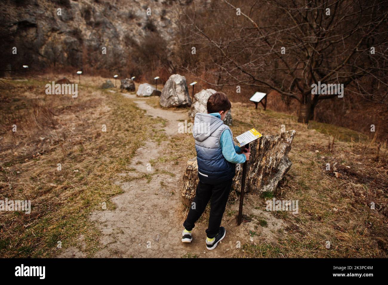 Kids at Turold science trail, Mikulov, Czech Republic learn types of ...