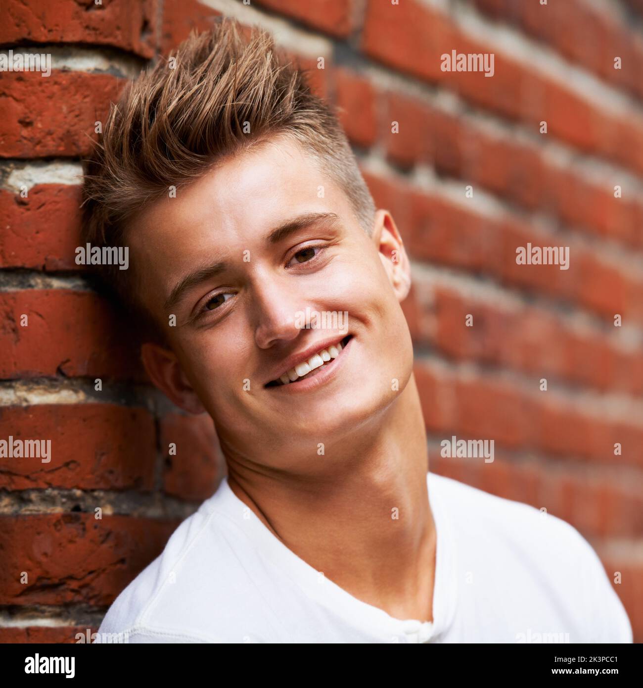 This is what handsome looks like. Portrait of a handsome young man ...