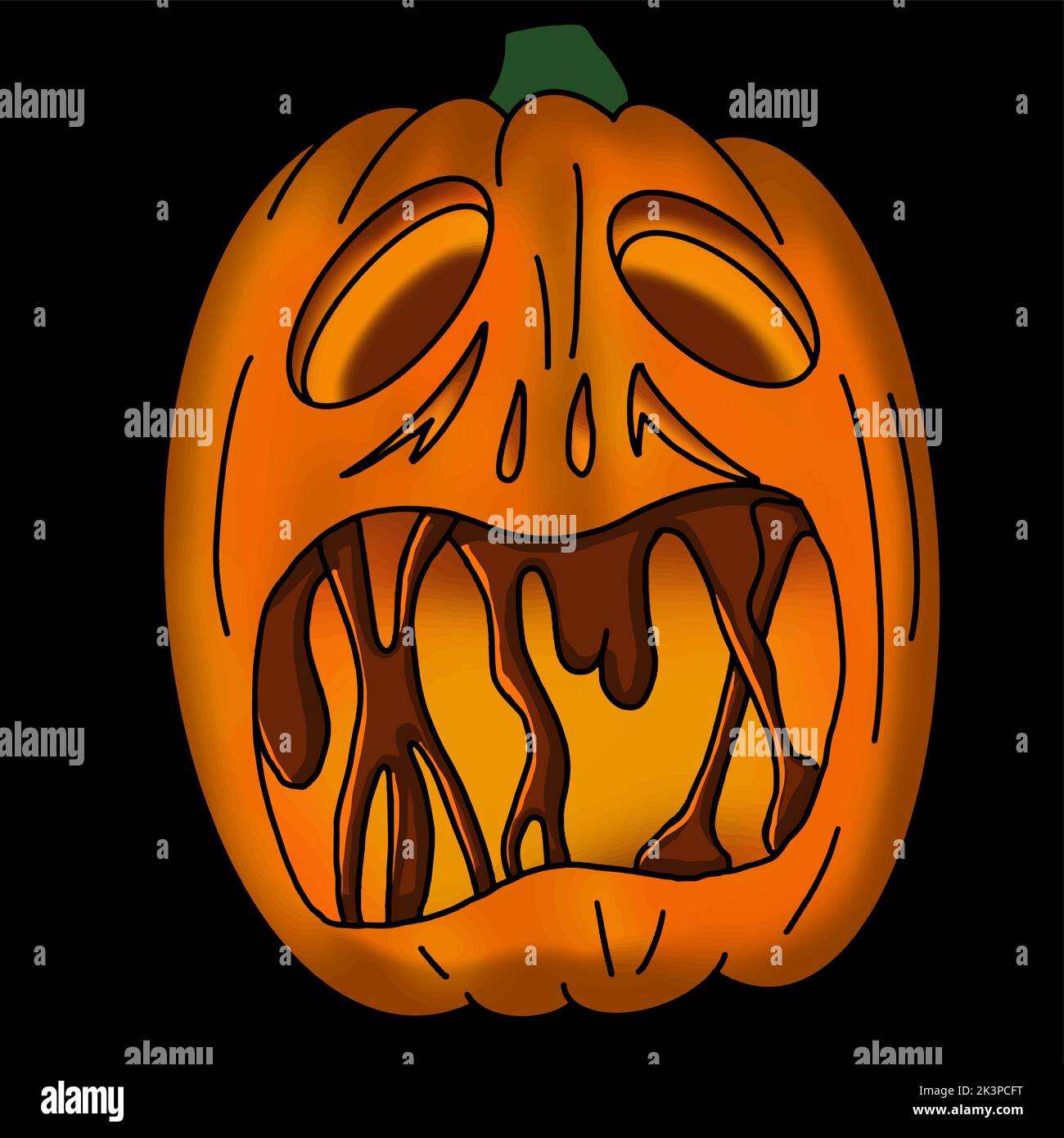 Spooky halloween illustration hi-res stock photography and images - Alamy