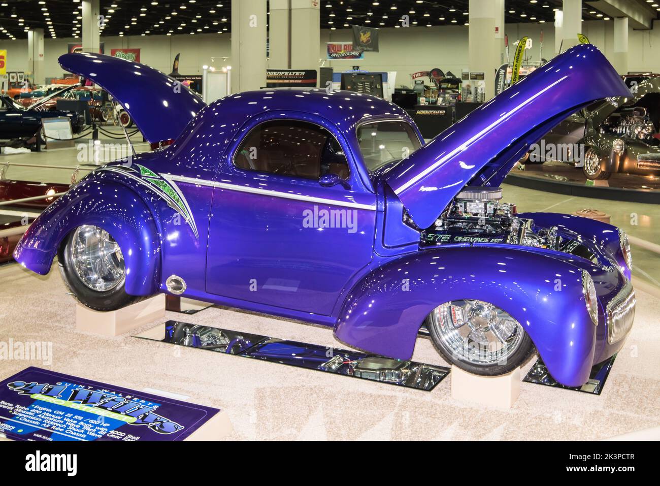 DETROIT, MI/USA - March 1, 2019: A 1941 Willys interpretation, "Great 8 ...