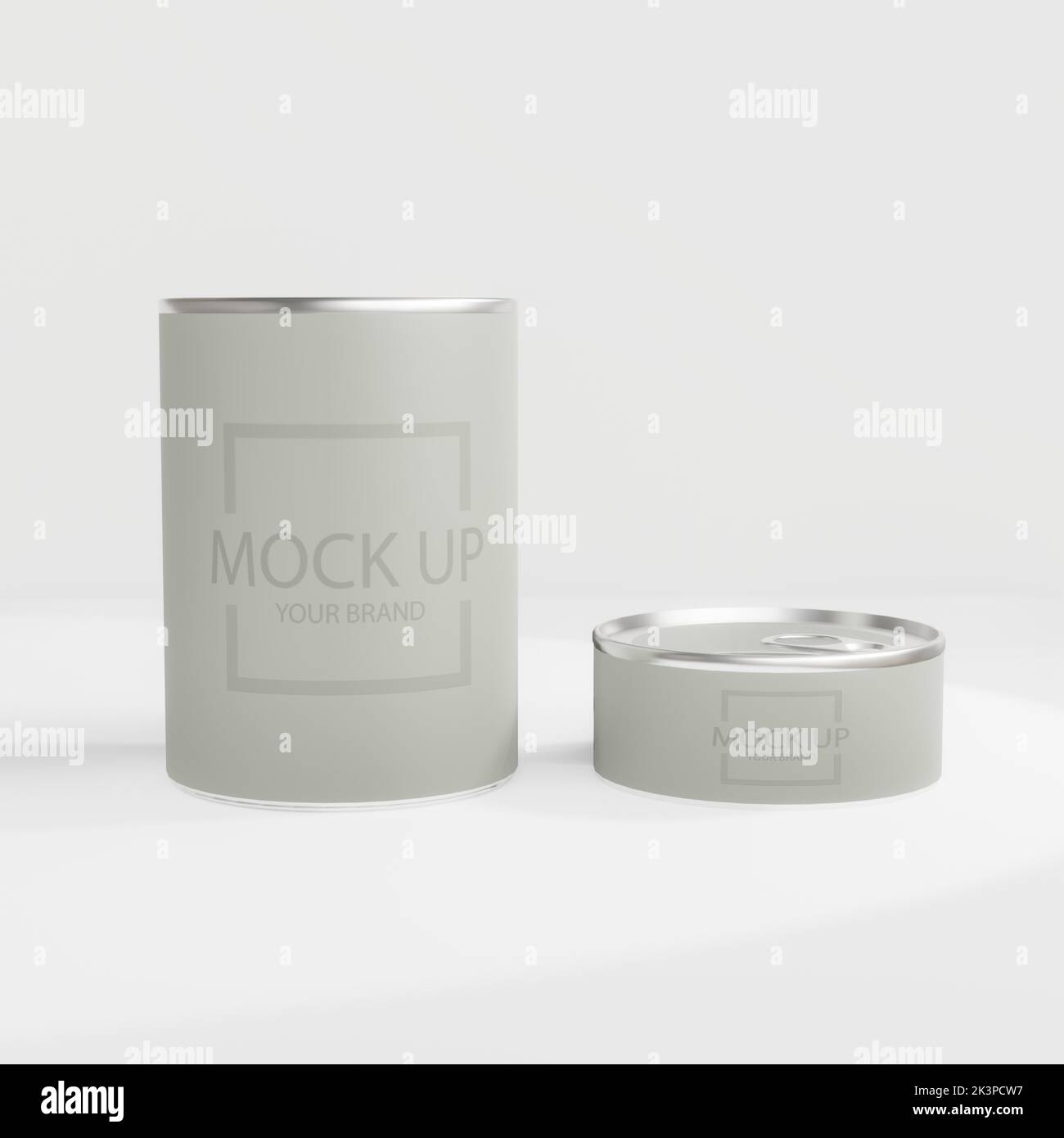 royalty free tin cane packaging mock up, Canned food tin mock up 3d ...