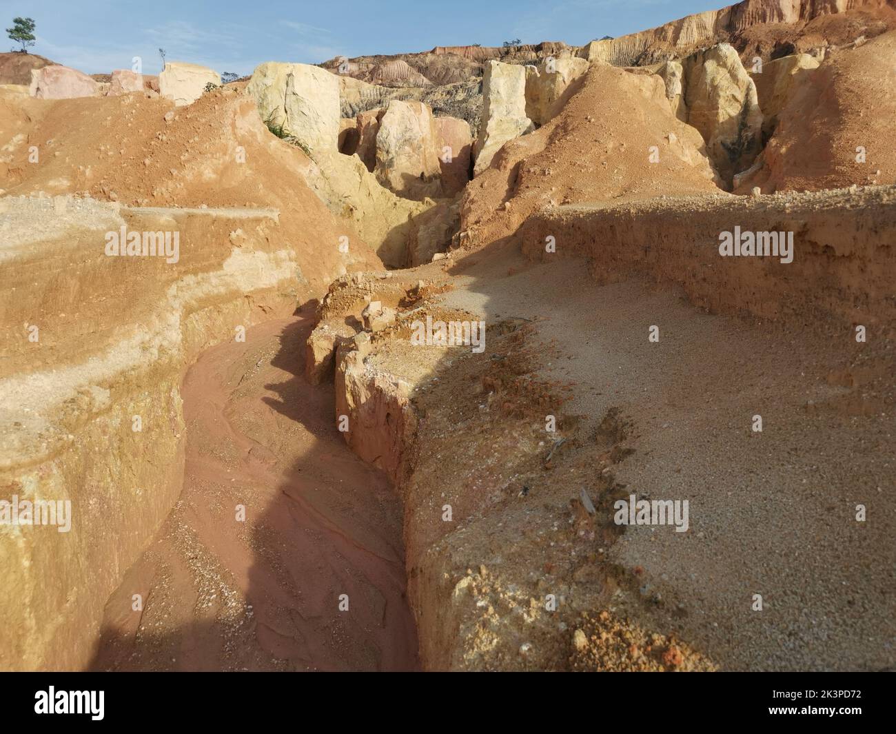 dry and barren land due to erosion after deforestation Stock Photo - Alamy