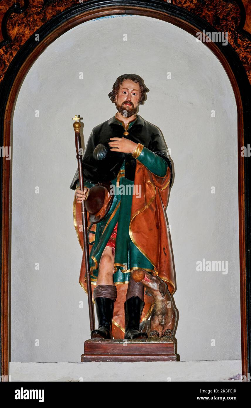 San Rocco - terracotta - XVIII secolo - Ghemme (No), Italia, chiesa di ...