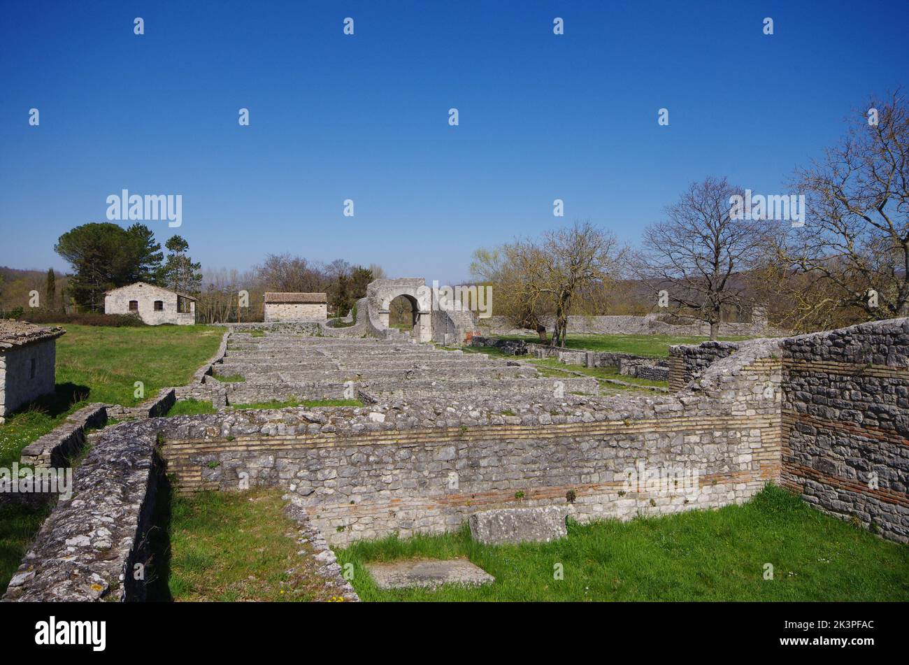 Sepino - Molise - Italy - Archaeological site of Altilia Stock Photo ...