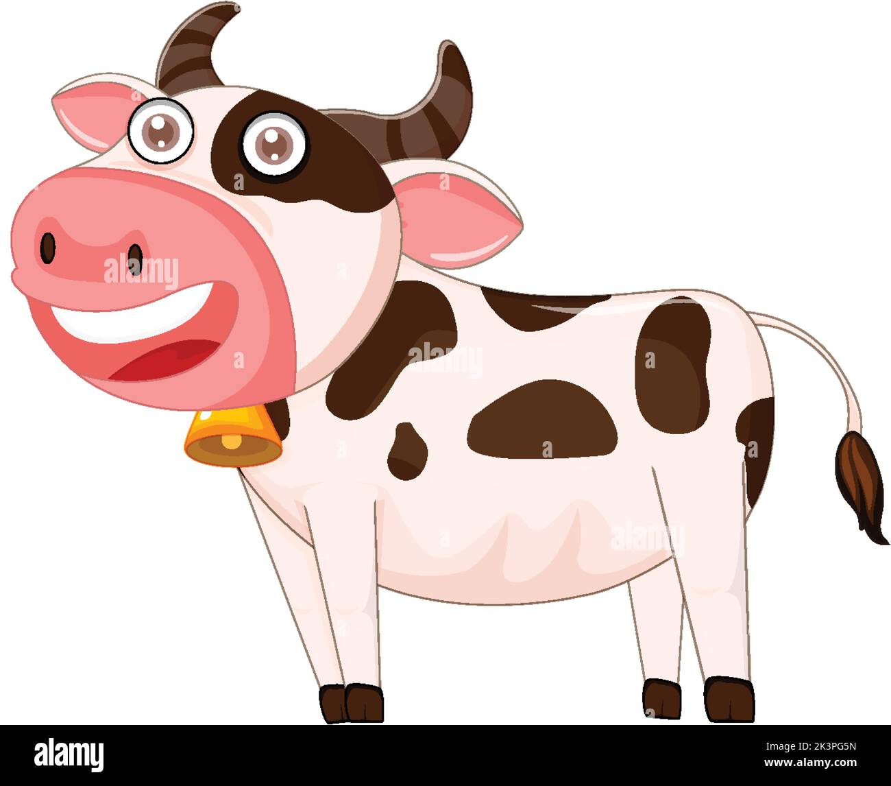 Cute cow cartoon character illustration Stock Vector Image & Art - Alamy