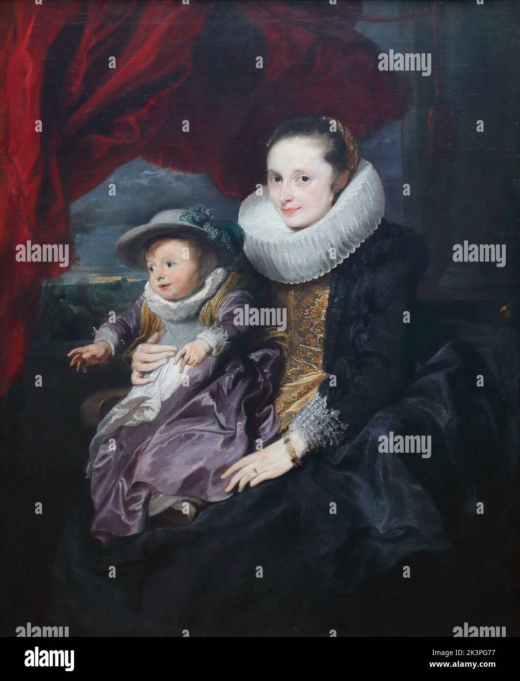 Portrait of a Woman and a Child by Flemish Baroque painter Anthony van ...
