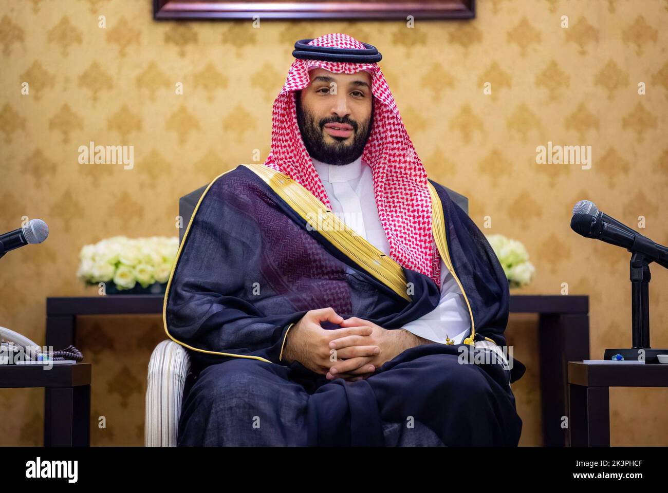 Jeddah, Saudi Arabia, September 27, 2022. Saudi Crown Prince Mohammed ...