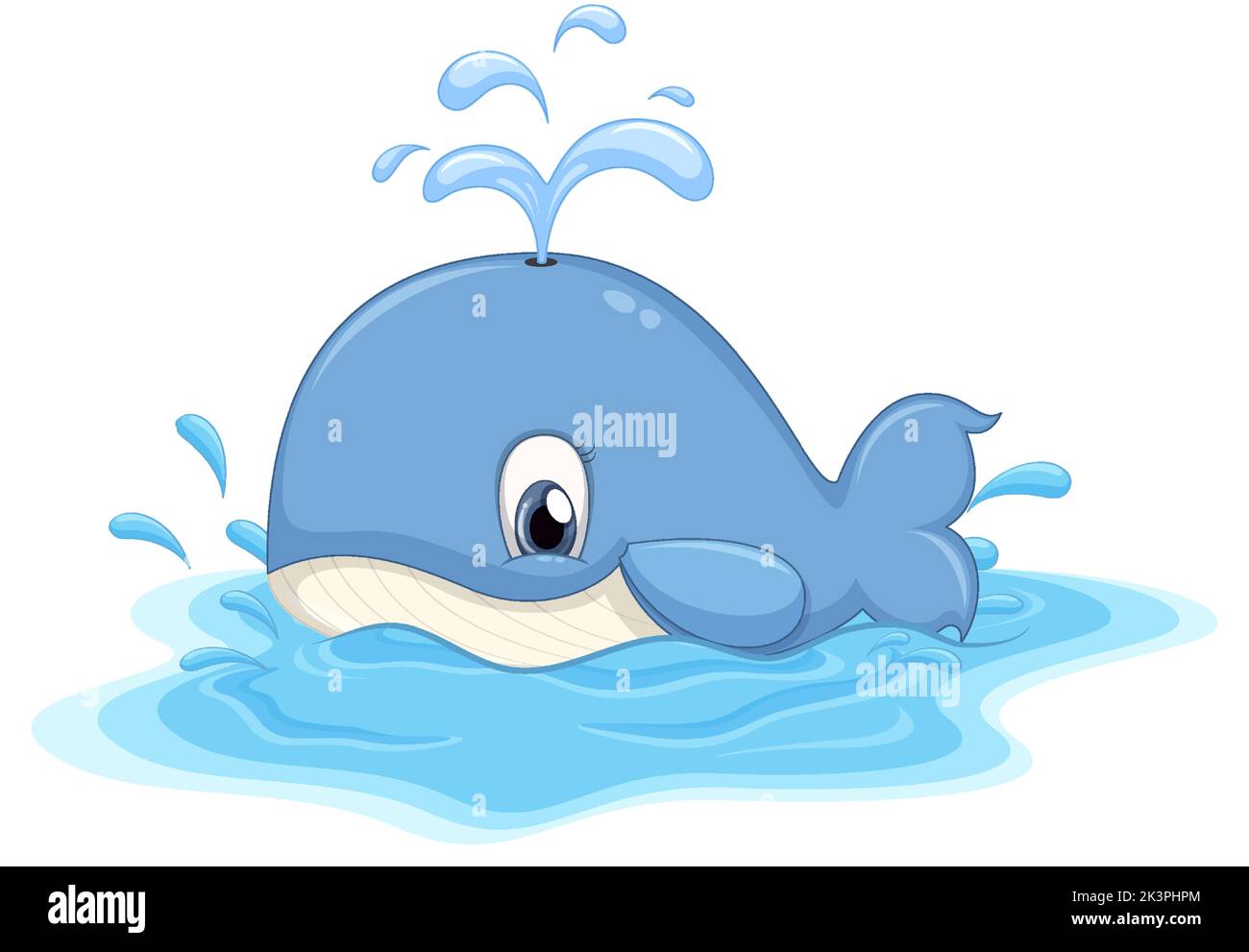 Cute whale cartoon character illustration Stock Vector Image & Art - Alamy