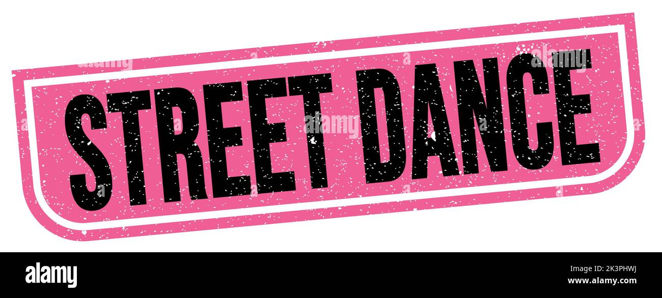 STREET DANCE text written on pink-black grungy stamp sign Stock Photo ...