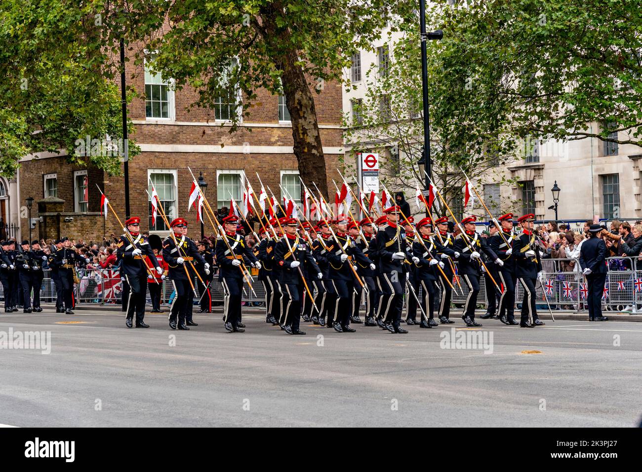 A British Army Regiment Marches Down Whitehall To Take Part In The ...