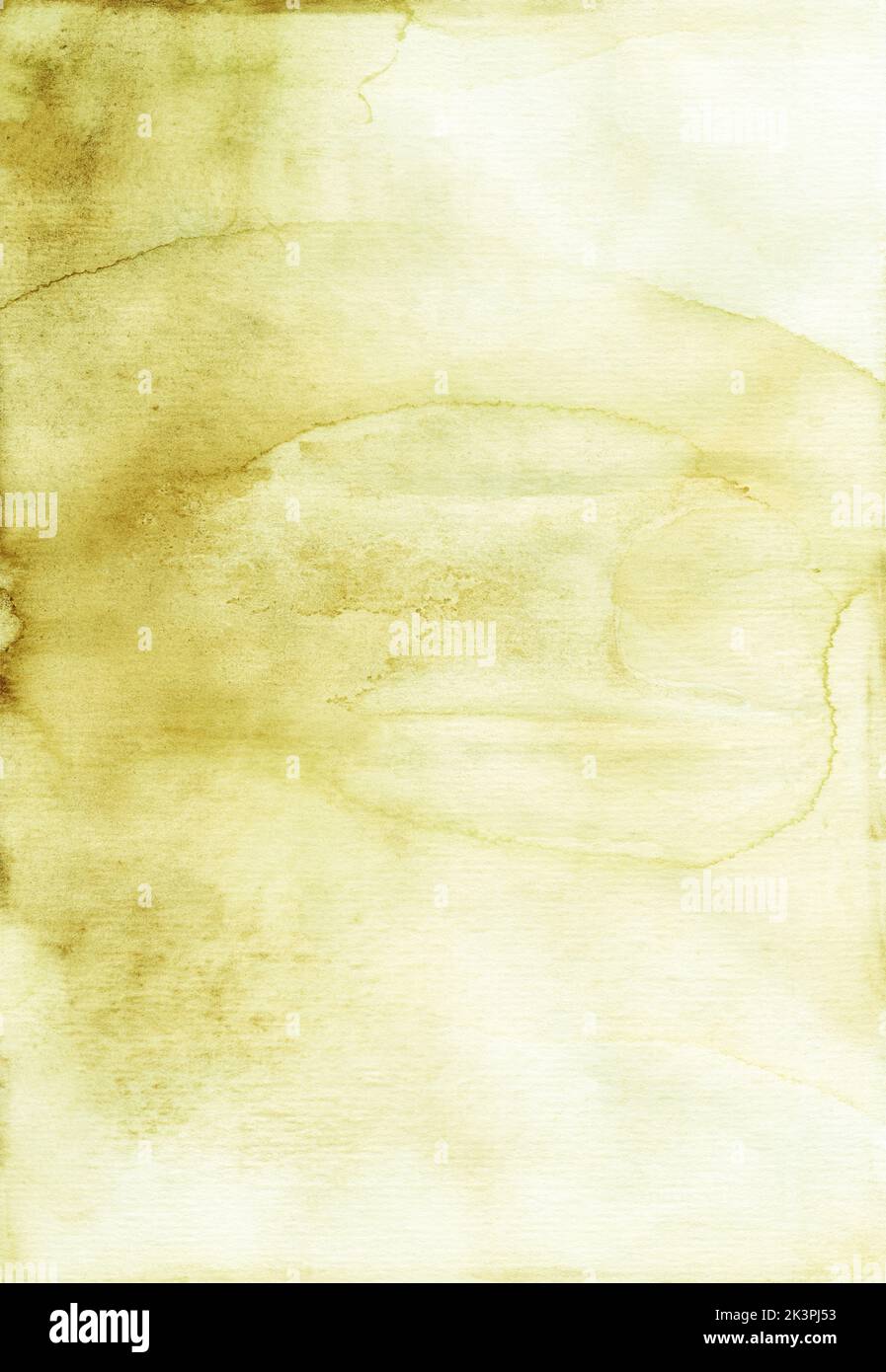 Watercolor old light mustard color gradient background painting. Hand ...