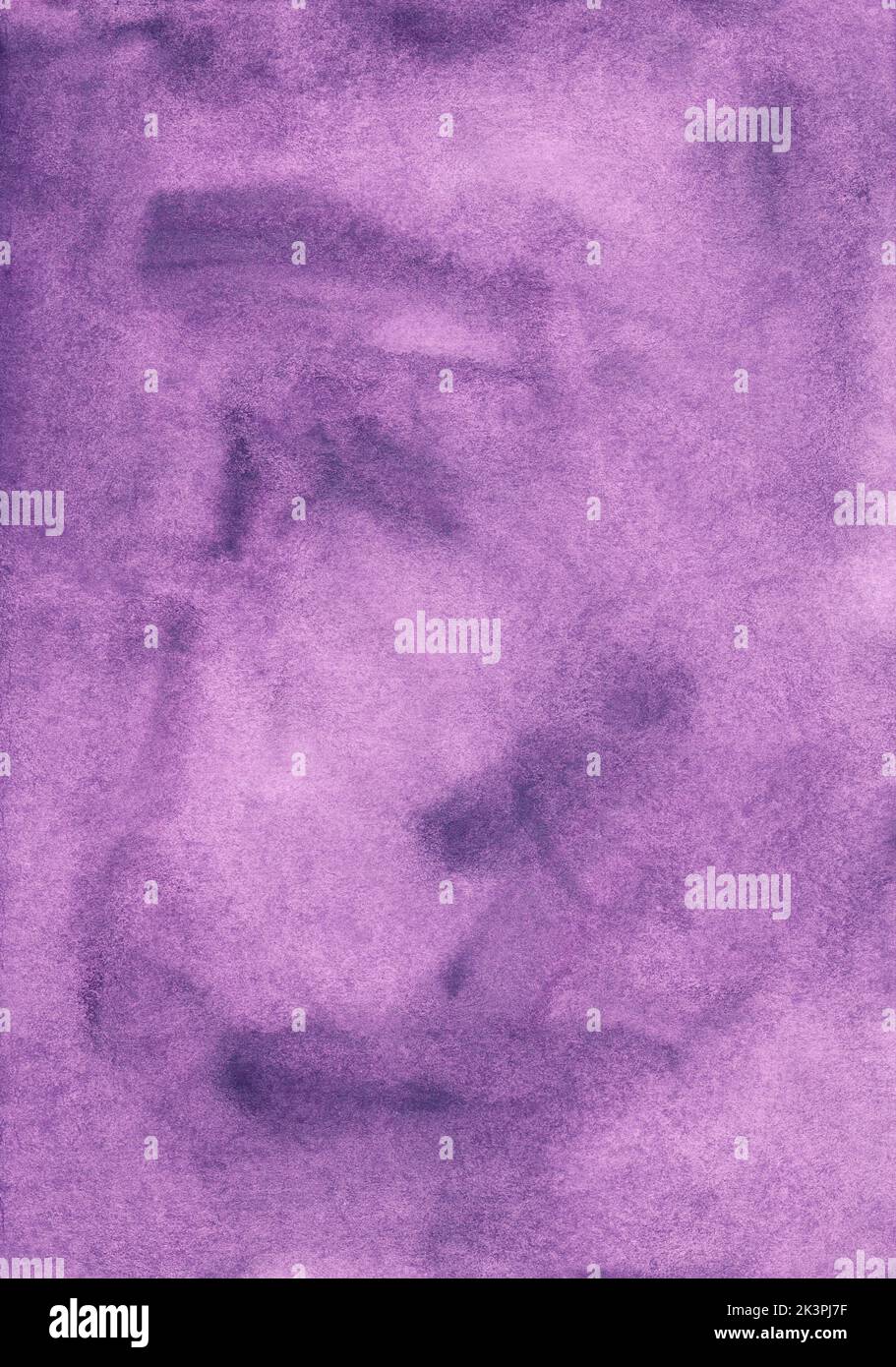 Watercolor old lavender background texture. Calm purple aquarelle ...