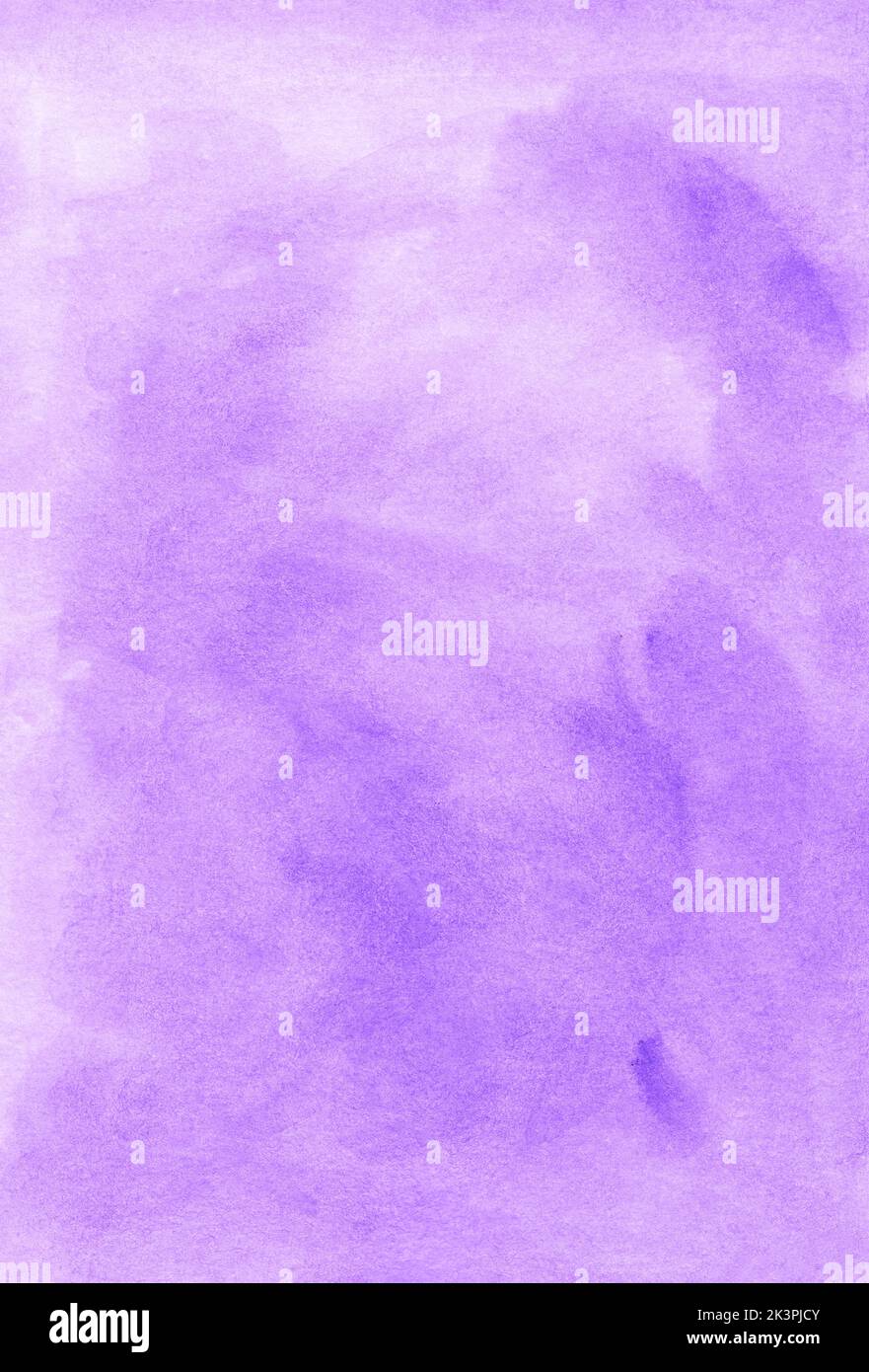 Watercolor light lavender background texture. Pastel purple aquarelle ...