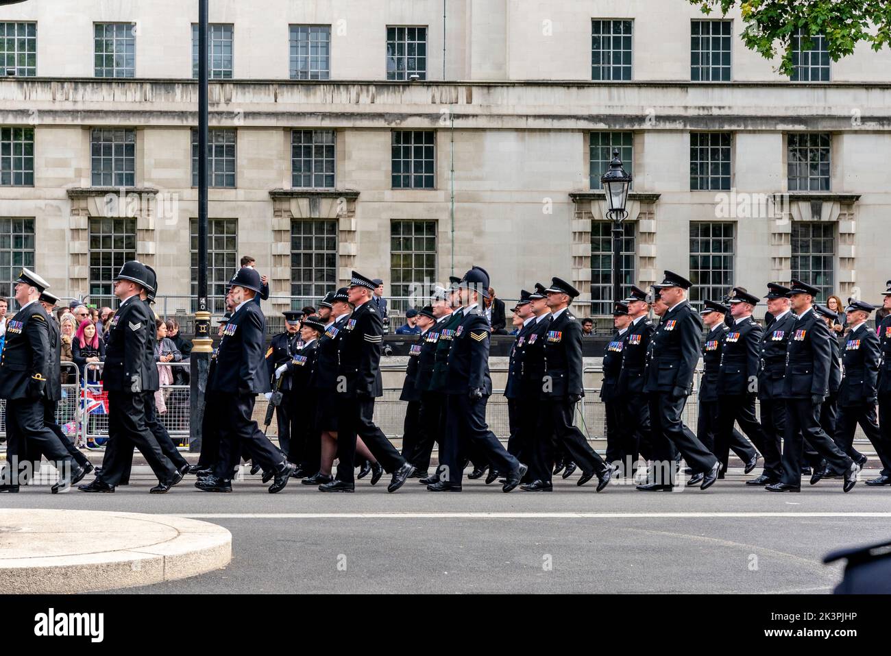 Representatives Of The Civilian Services Walk Behind The Coffin Of ...