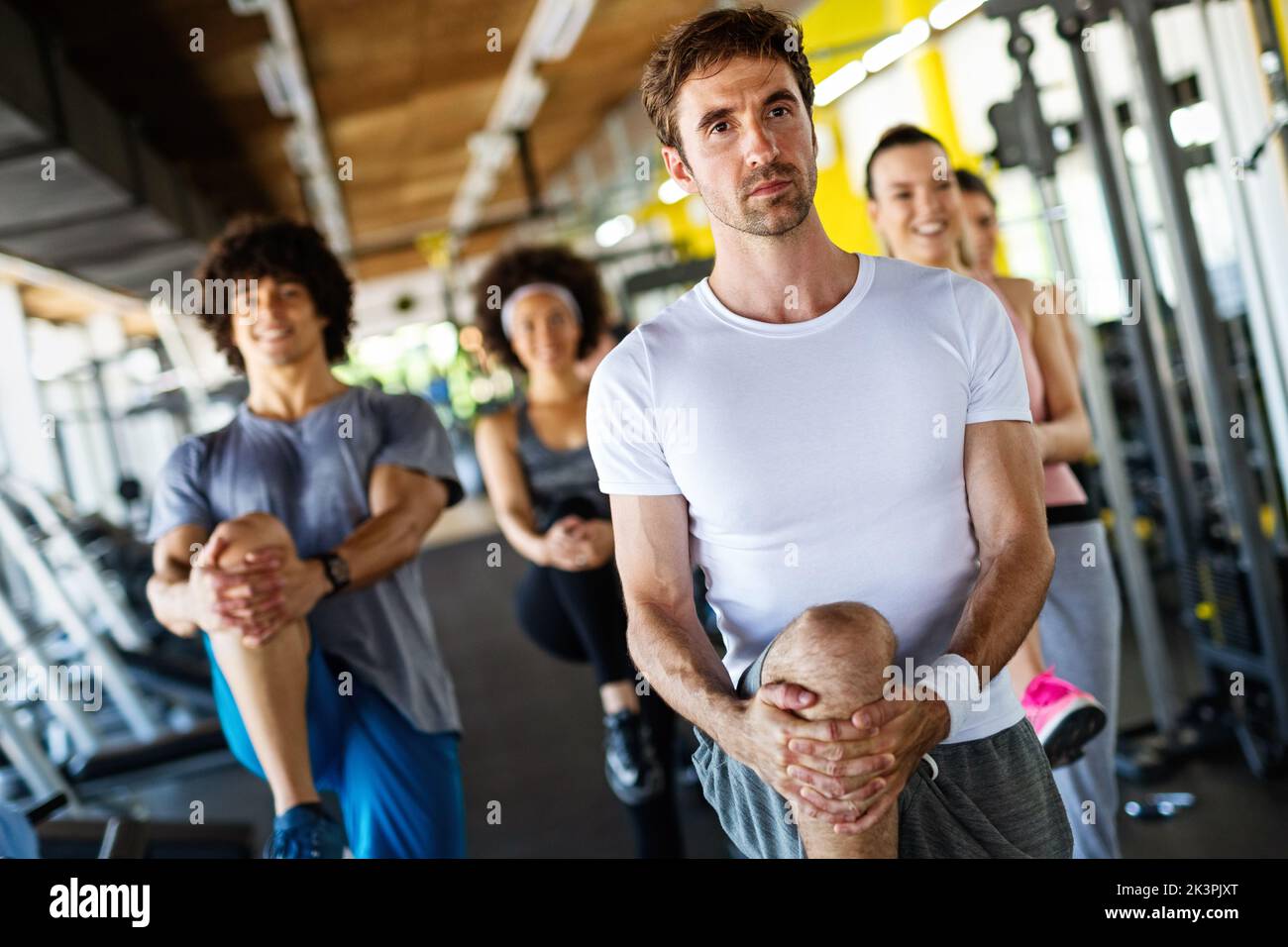 Group fit people training hi-res stock photography and images - Alamy