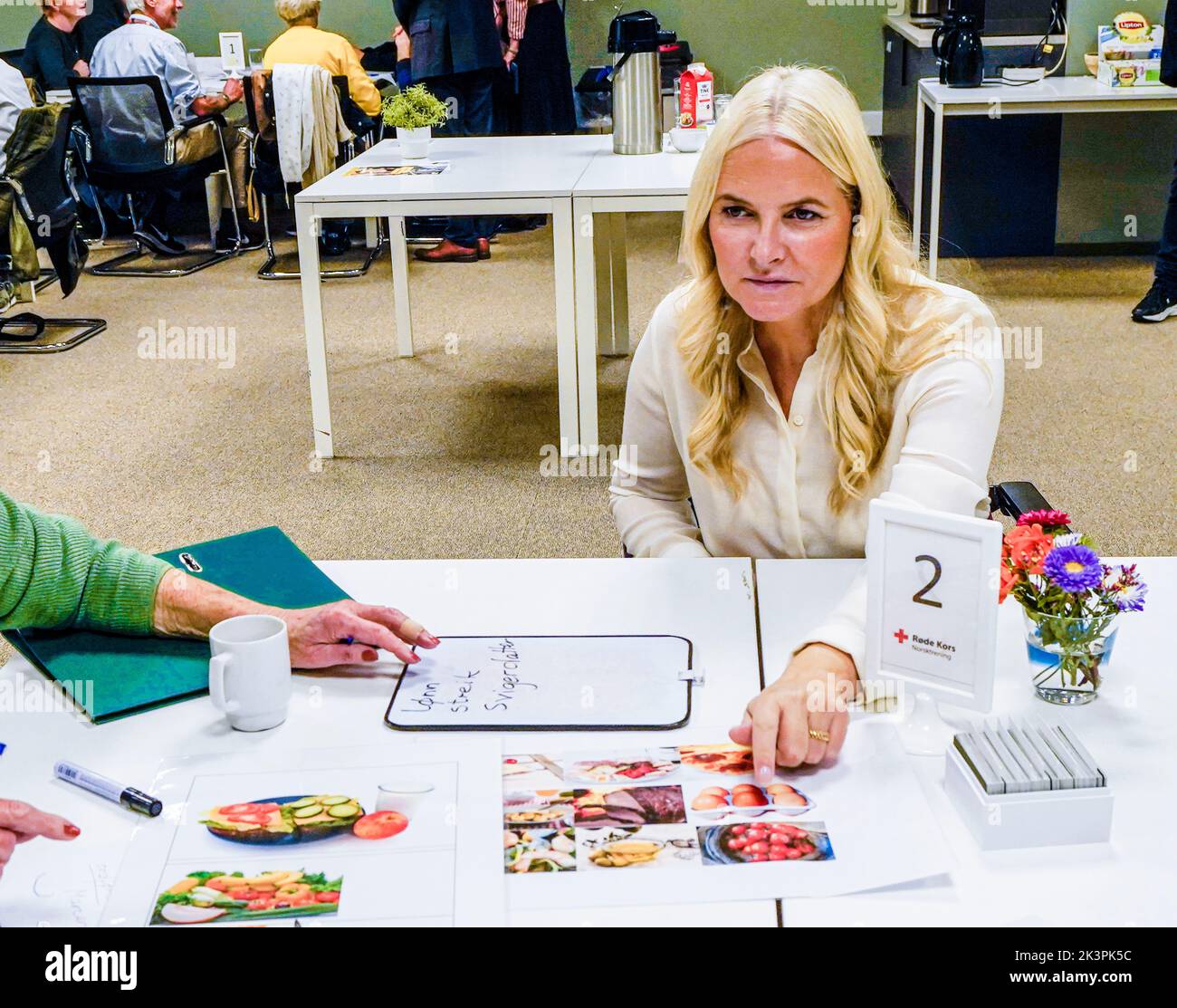Oslo 20220927.Crown Princess Mette-Marit during a visit to the Stella ...