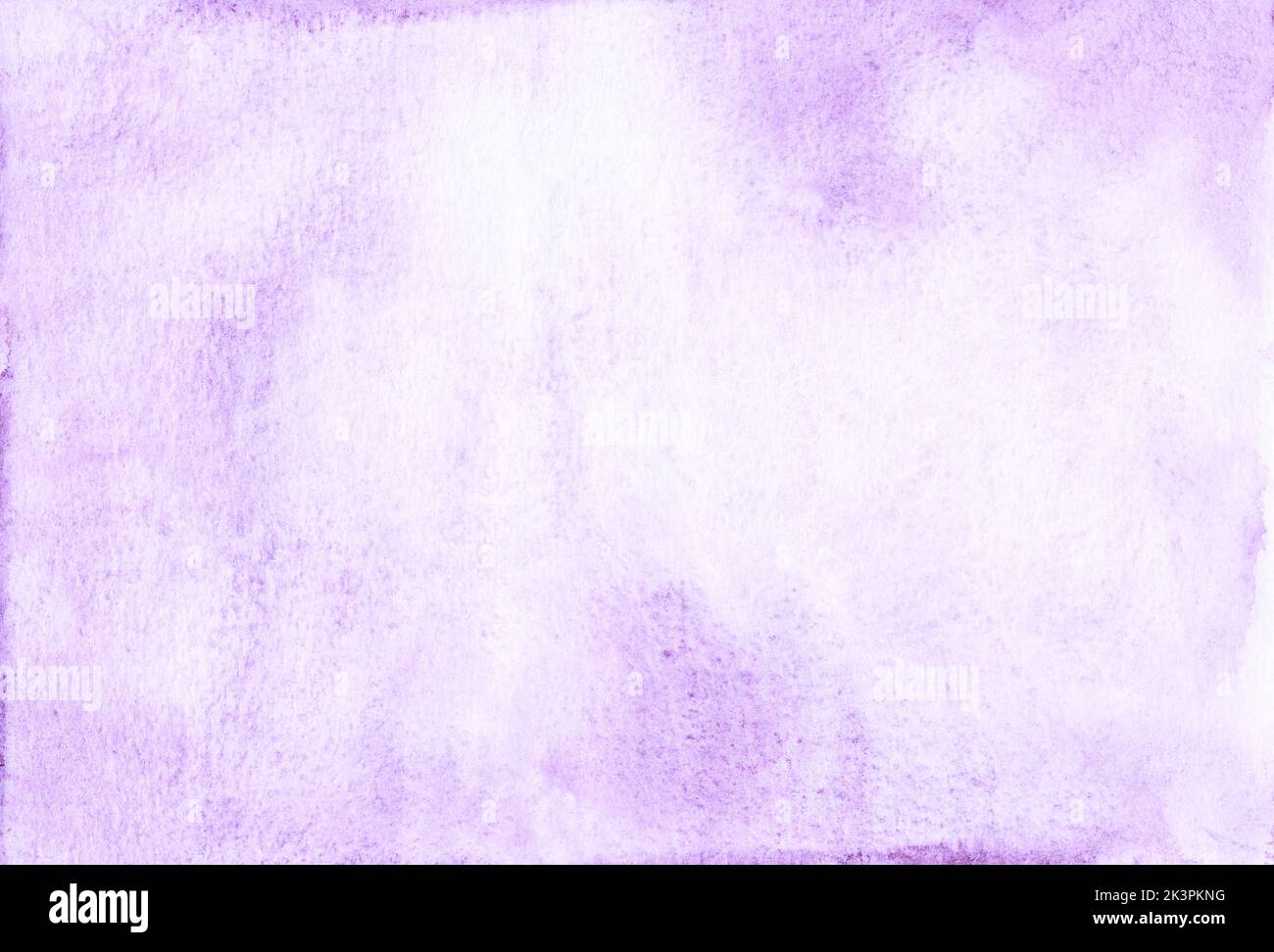 Watercolor messy lavender background texture. Pastel purple aquarelle ...