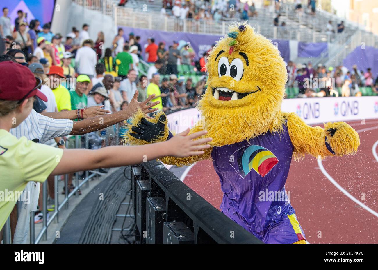 Legend games mascot for the World Athletics Championships, Hayward ...