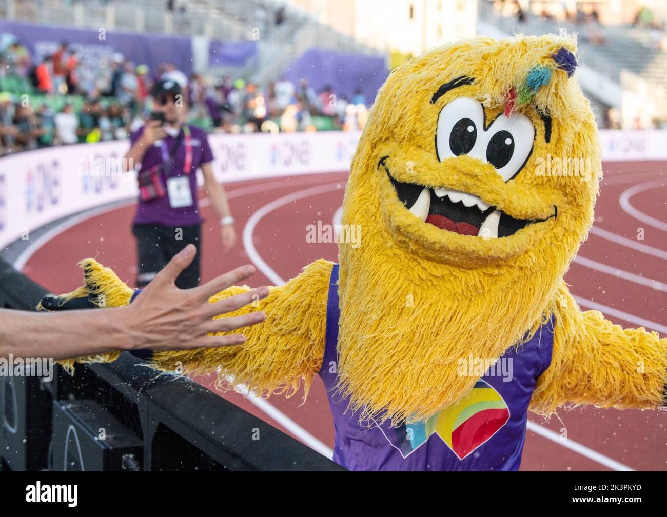 Legend games mascot for the World Athletics Championships, Hayward ...