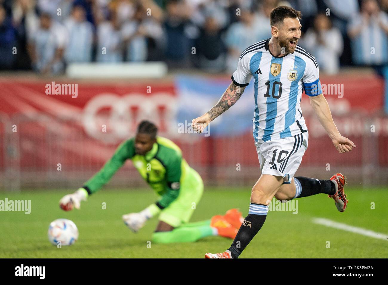 Harrison, NJ - September 27, 2022: Lionel Messi (10) of Argentina ...