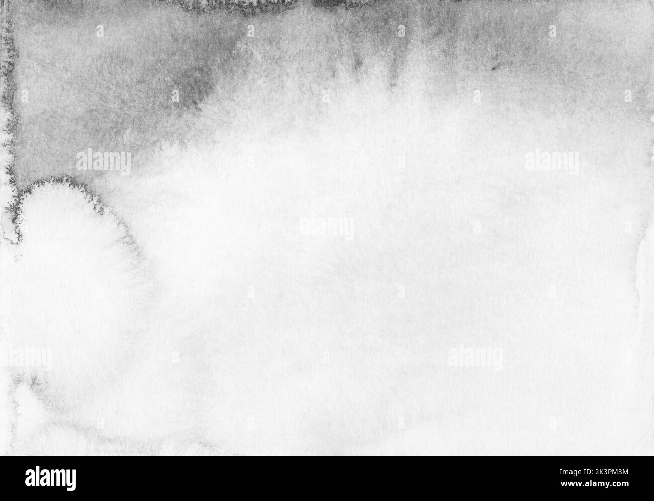 Watercolor light gray gradient background texture. Black and white ...